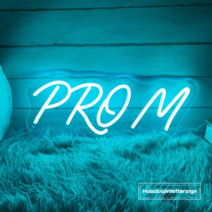 Prom LED Neon Sign, Custom Congrats Grad Dance 2025 Prom Party Decor ...