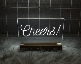 Cheers Stand up Sign - Etsy