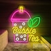 Bubble Tea Neon Sign, Custom Boba Tea Milk Tea LED Neon Light Drinks ...