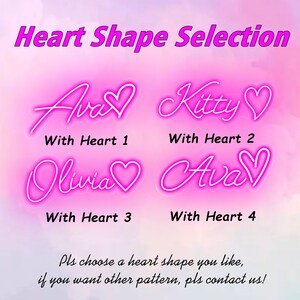 Custom Name LED Neon Sign Girl Personalized Christmas Gift Night Light ...