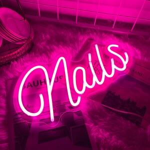 Nail Salon Studio Custom LED Neon Sign Beauty Salon Handmade Neon Light ...