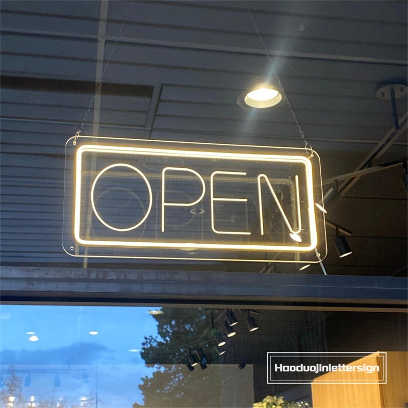 Lighted Open Sign - Etsy
