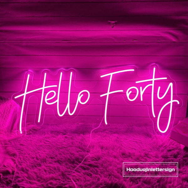 Neon Birthday Backdrop - Etsy