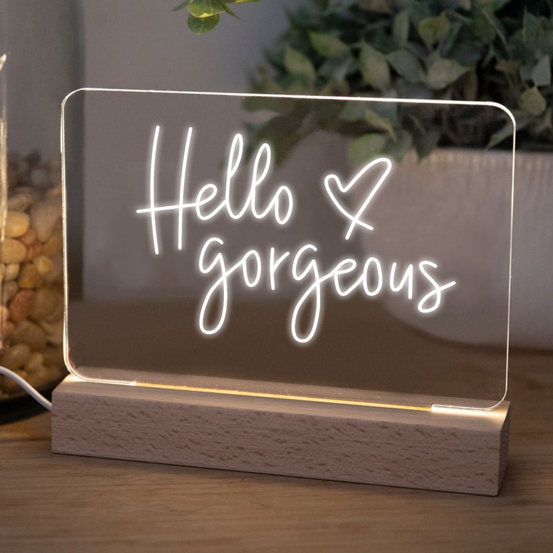 Hello Gorgeous Neon Sign - Etsy