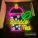 Bubble Tea Neon Sign, Custom Boba Tea Milk Tea LED Neon Light Drinks ...