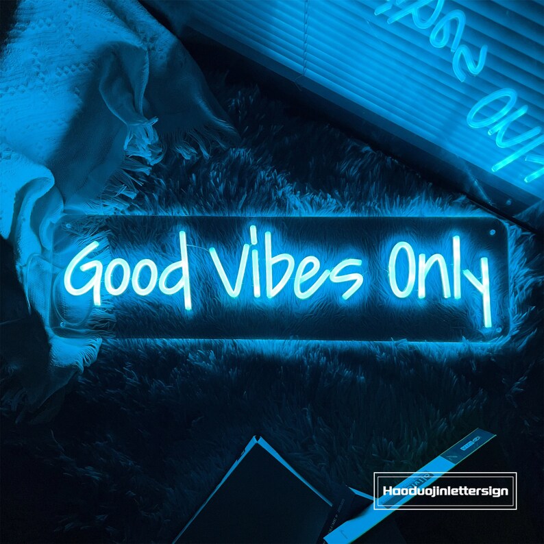 Good Vibes Only Custom LED Neon Sign Good Vibes Night Light - Etsy