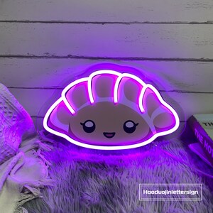 Dumpling Neon Sign: Custom Restaurant Decor, Dimmable LED Night Light ...