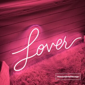 Lover Neon Sign, Custom Wedding LED Neon Light Wedding Welcome ...