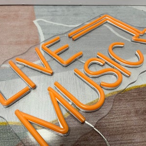 LIVE MUSIC Custom LED Neon Sign Personalized Neon Light up - Etsy