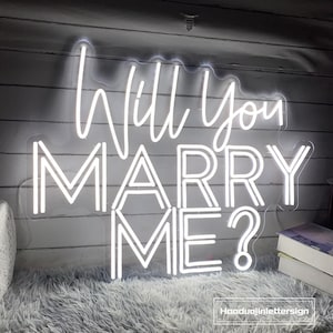 Custom Wedding Proposal Neon Sign: Will You Marry Me? LED Light - Etsy