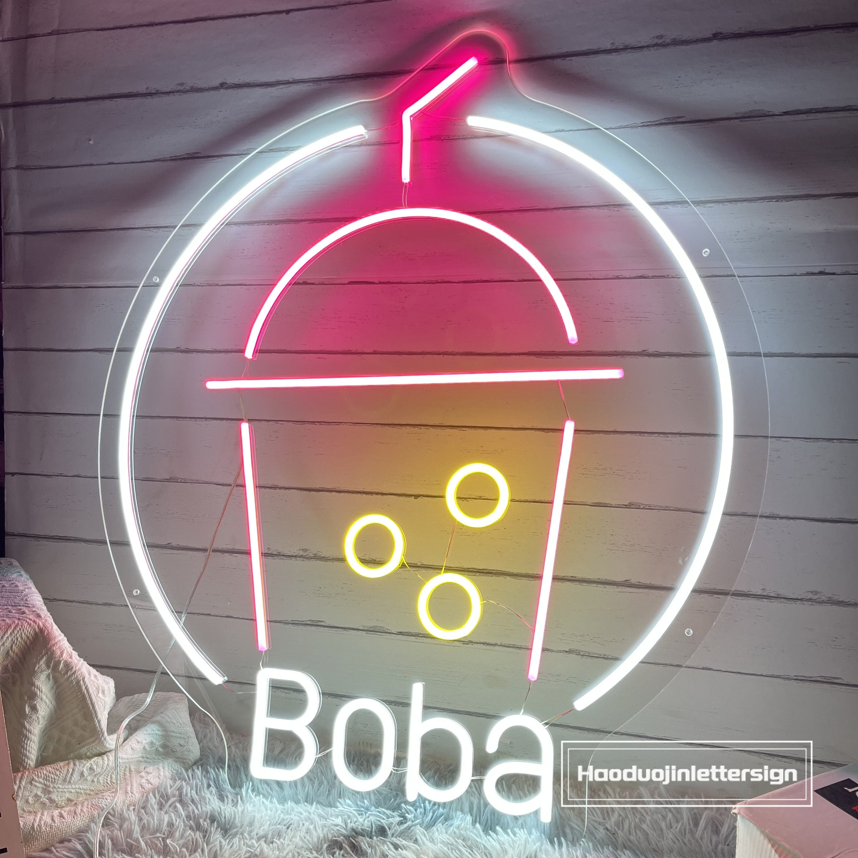 Custom Boba Tea LED Neon Sign: Coffee Shop Decor - Etsy UK