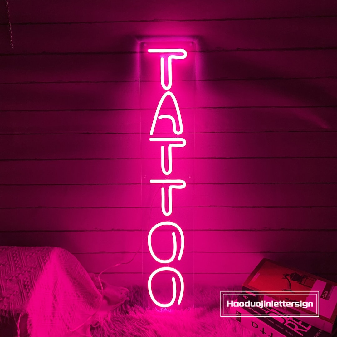 USB Tattoo Custom LED Neon Sign Tattoo Studio Beauty Salon - Etsy