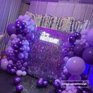 It's My Birthday Neon Sign, Custom Birthday Party LED Neon Light Happy ...