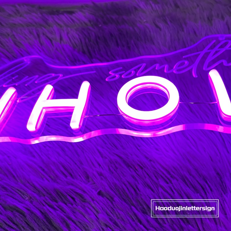 Reading Something Unholy LED Neon Sign, Custom Home Library Neon Light ...