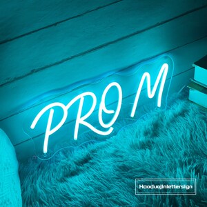 Prom LED Neon Sign, Custom Congrats Grad Dance 2025 Prom Party Decor ...