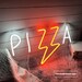 Custom LED Neon Sign Pizza Slice Fast Food Night Light Home - Etsy