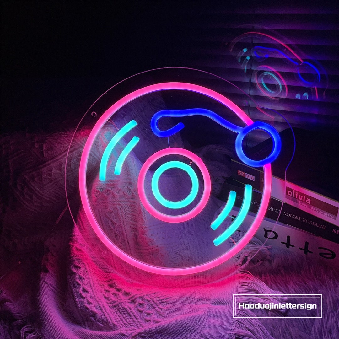 Vinyl Record Custom Live Music LED Neon Sign Neon Light Sign Bar ...