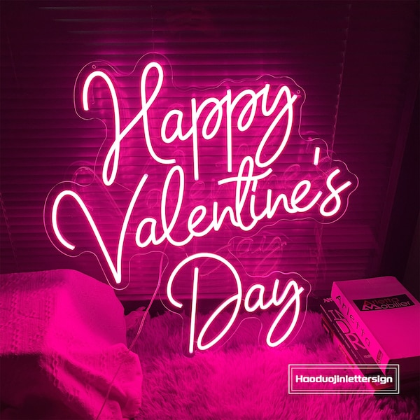 Neon Valentine Sign - Etsy