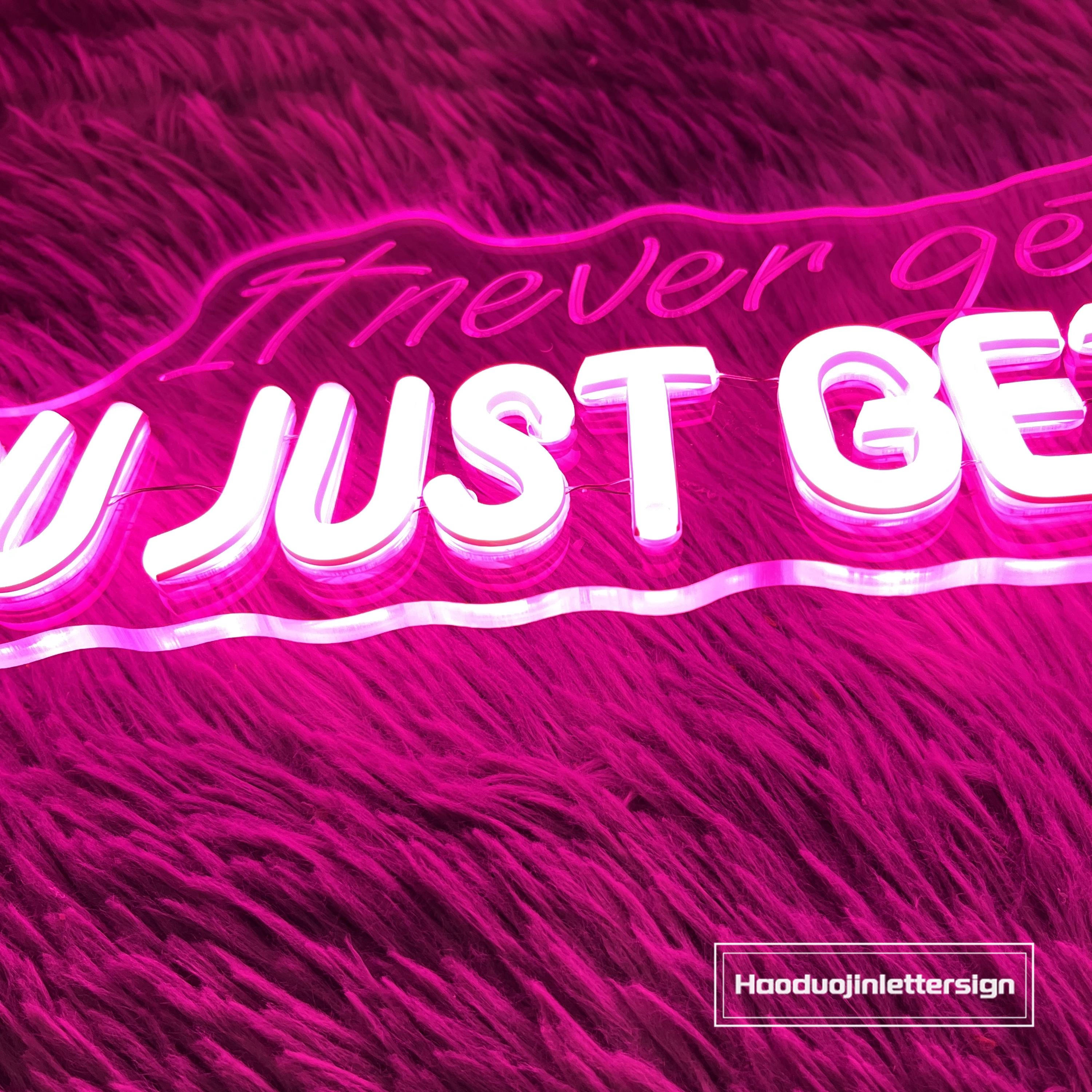 It Never Gets Easier You Just Get Stronger Neon Sign, Custom Home Gym ...