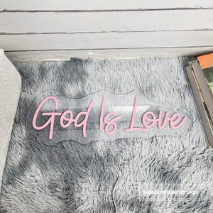 God is Love LED Neon Sign: Christian Home Decor - Etsy