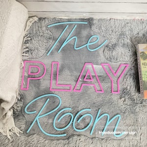 The Play Room Neon Sign, Custom Playroom Game Room LED Neon Light ...