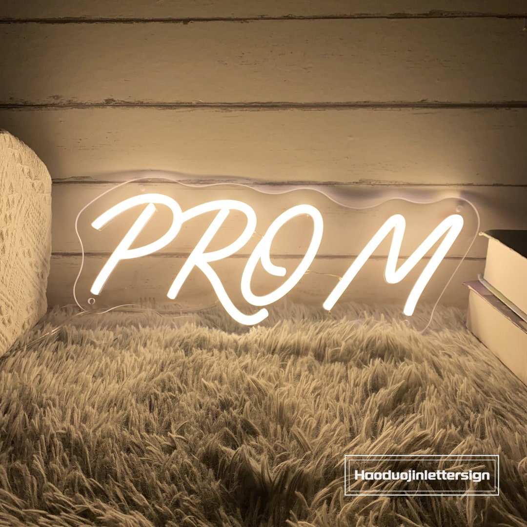 Prom LED Neon Sign, Custom Congrats Grad Dance 2025 Prom Party Decor ...