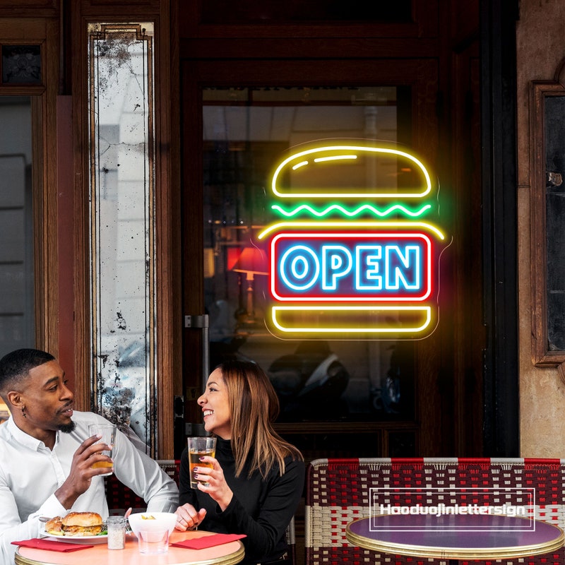 Neon Restaurant Open Signs - Etsy