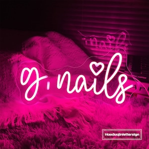 Nail Salon Studio Custom LED Neon Sign Beauty Salon Handmade Neon Light ...