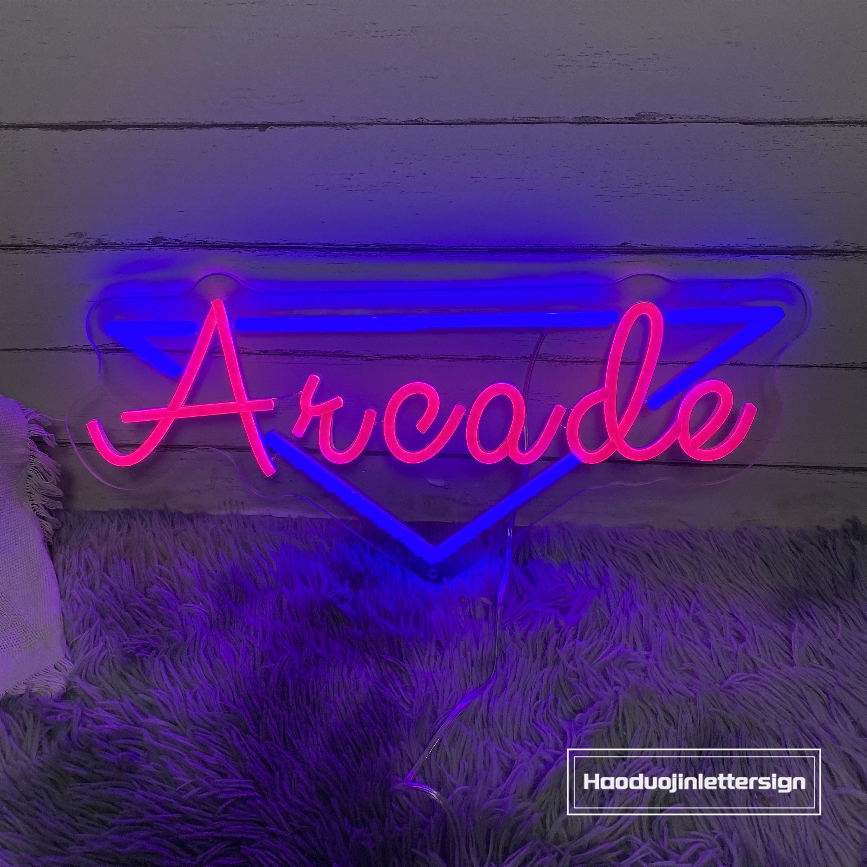 Custom Arcade LED Neon Sign: Retro Gaming Room Decor - Etsy