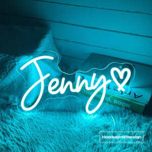 Custom Name LED Neon Sign Girl Personalized Christmas Gift Night Light ...