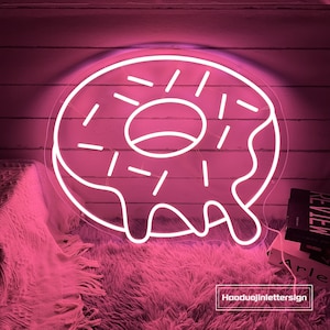 Sweet Donuts LED Neon Sign Custom Food Bakery Night Light Home Wall ...