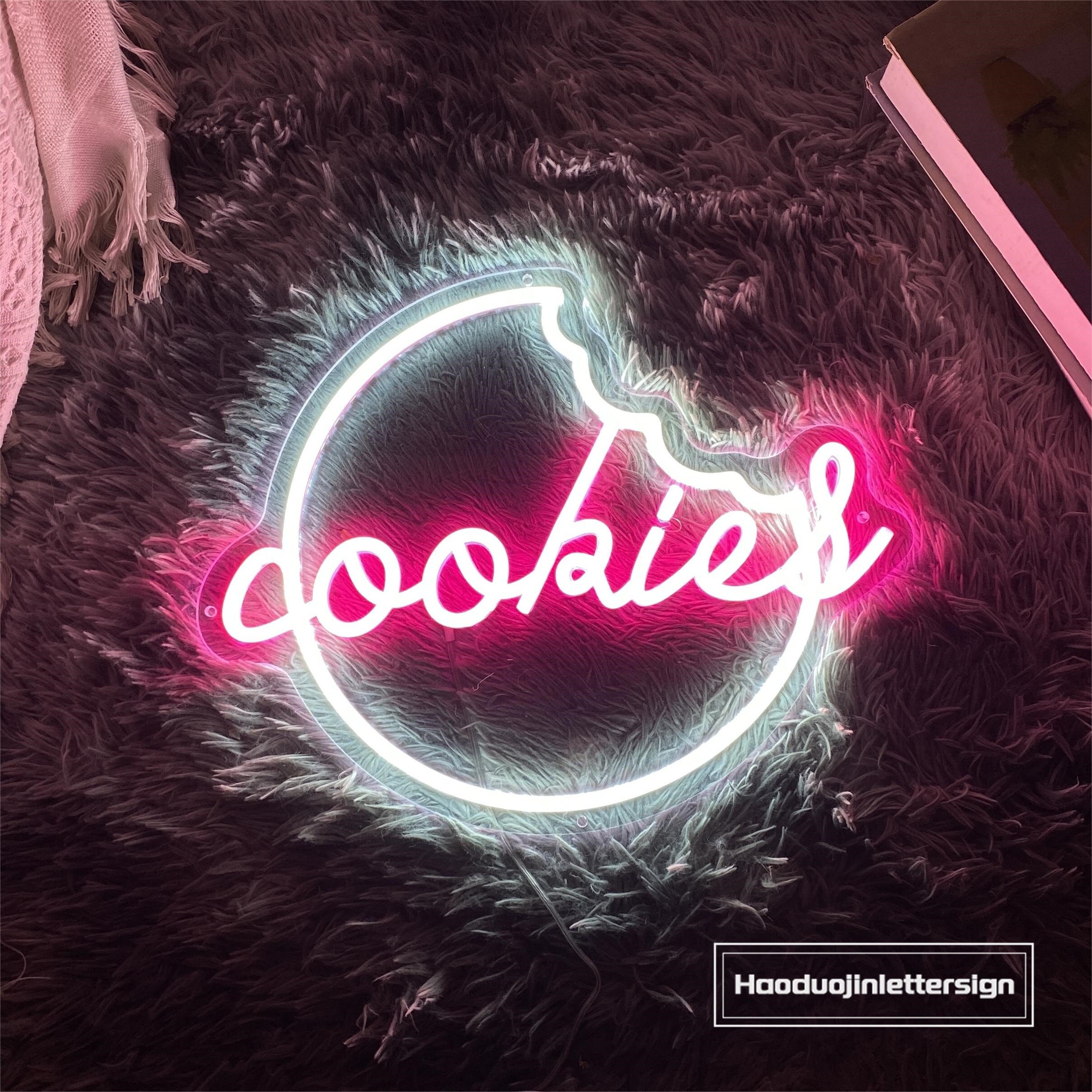 Cookies Neon Sign: Custom Bakery, Cafe, Home Decor LED Light - Etsy