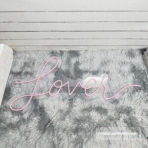 Lover Neon Sign, Custom Wedding LED Neon Light Wedding Welcome ...