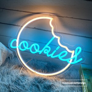 Cookies Neon Sign Custom Bakery Shop House LED Light Sign Coffee Bar ...
