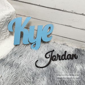 Custom Wood Name Sign, Wooden Name Sign Nursery Baby Kids Room Wall ...