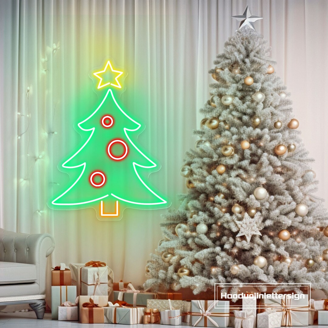Christmas Tree Neon Sign Custom Merry Christmas LED Neon Light - Etsy