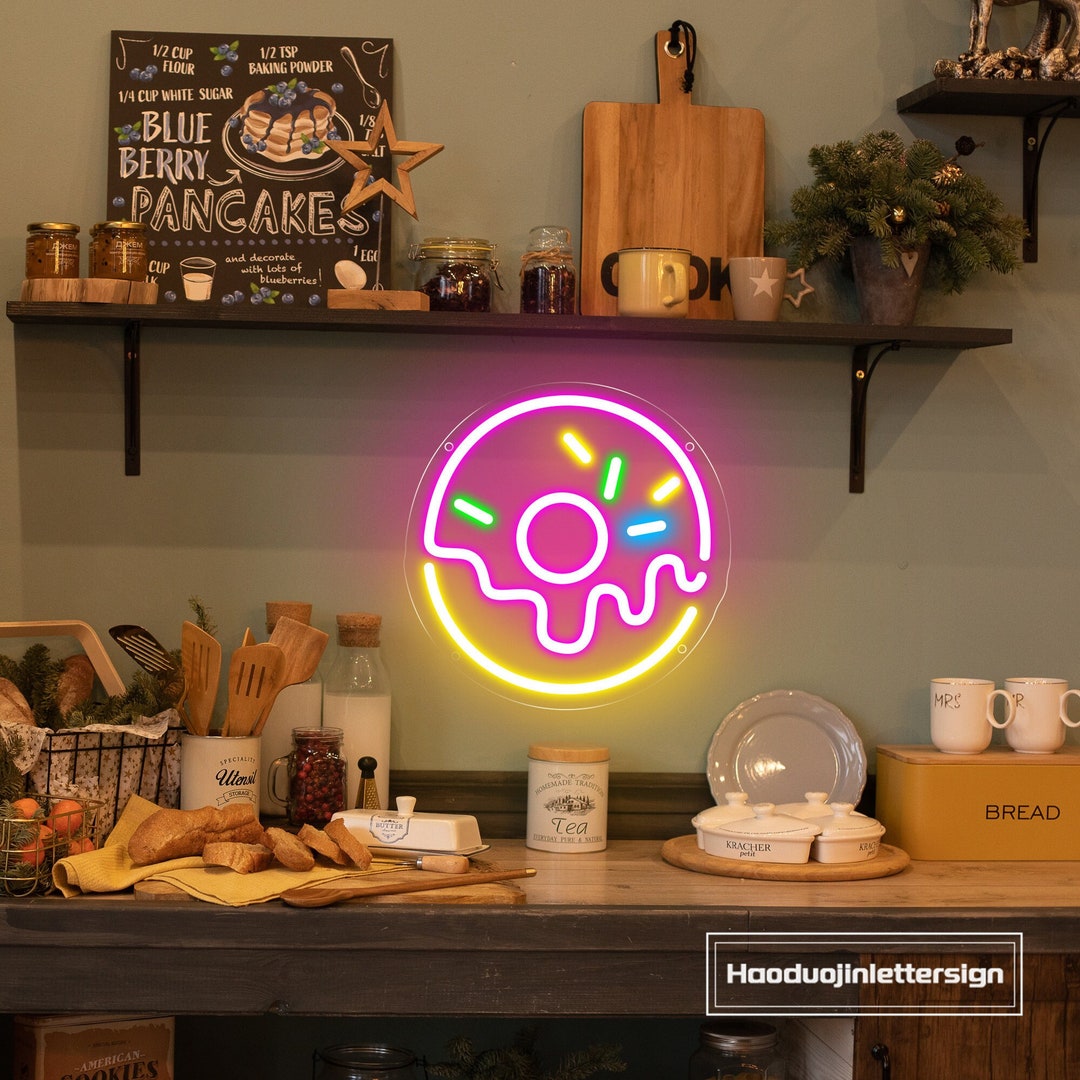 Sweet Donuts Neon Sign Custom Food Bakery Dessert LED Neon - Etsy