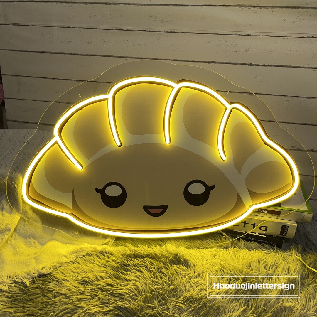 Dumpling Neon Sign: Custom Restaurant Decor, Dimmable LED Night Light ...
