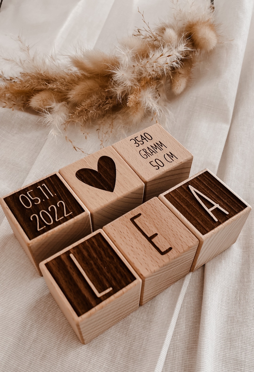 Wooden Cube Personalized Wooden Cube Name Wooden Cube - Etsy