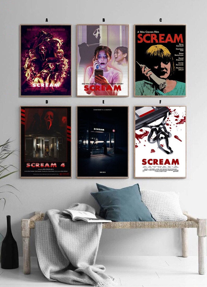 Scream 1996 Film Classic Movie Bedroom Art Canvas Poster-unframe-8x12 ...