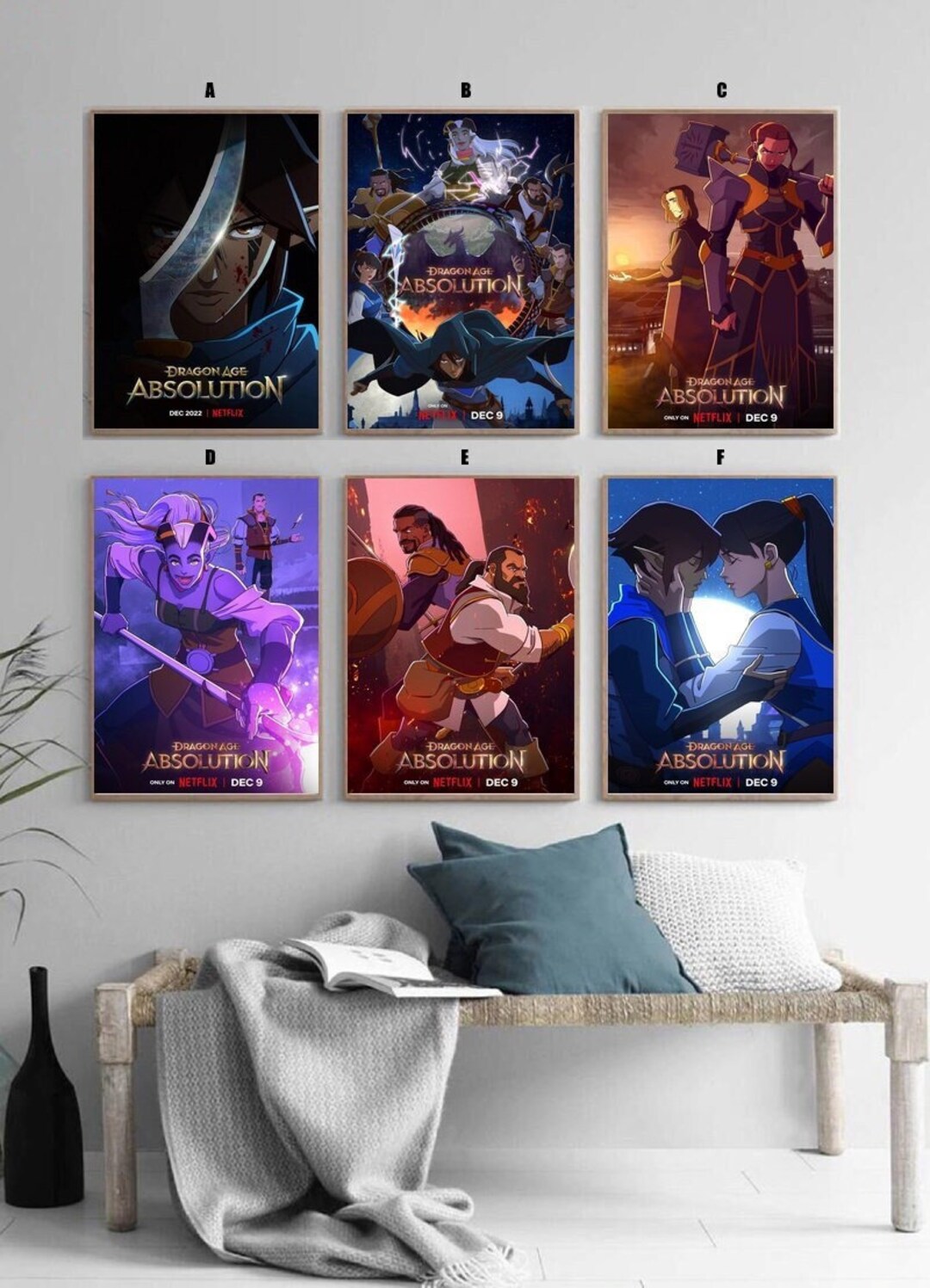Dragon Age Absolution Anmie Classic Movie Bedroom Art Canvas Poster ...