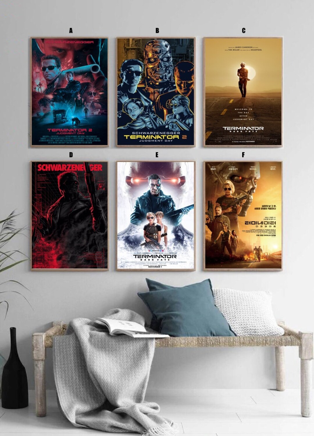 Terminator Film Classic Movie Bedroom Art Canvas Poster-unframe-8x12 ...