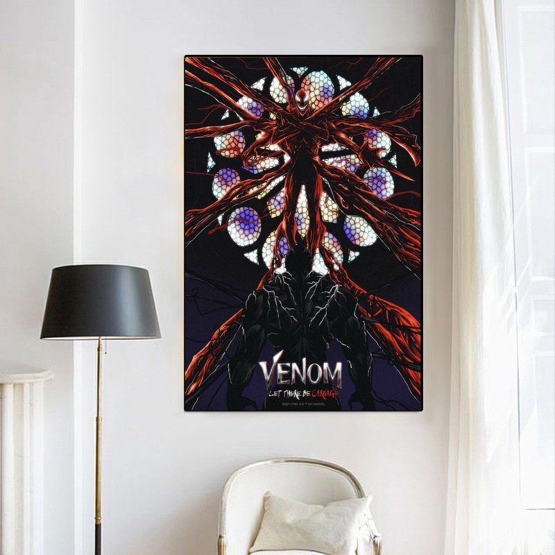 Venom Let There Be Carnage Film Classic Movie Bedroom Art Canvas Poster ...