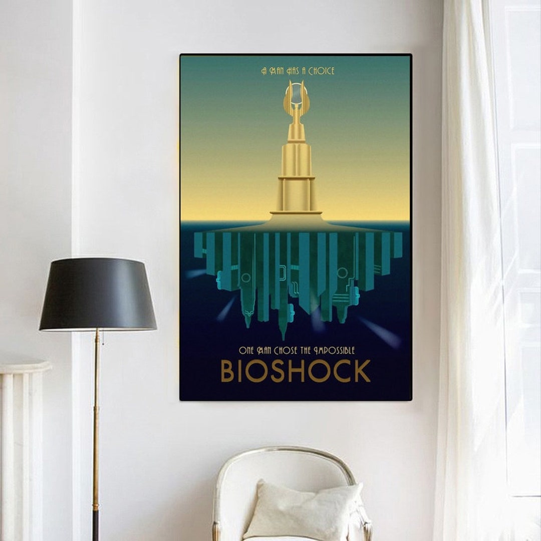 Bioshock: the Collection Games GAME Classic Movie Bedroom Art Canvas ...