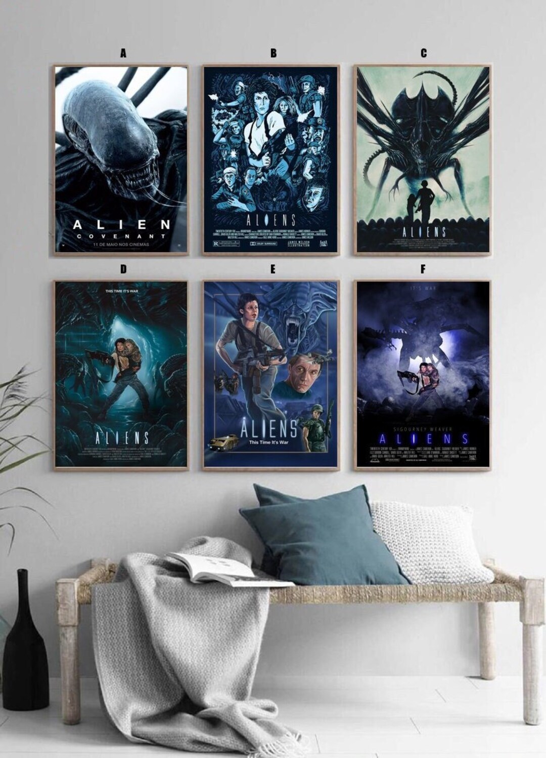 Alien Covenant Film Classic Movie Bedroom Art Canvas Poster-unframe ...