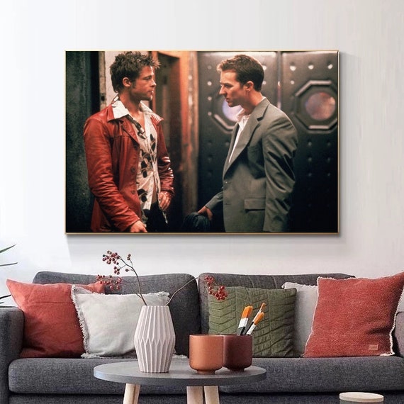 Fight Club Classic Movie Bedroom Art Canvas | Etsy