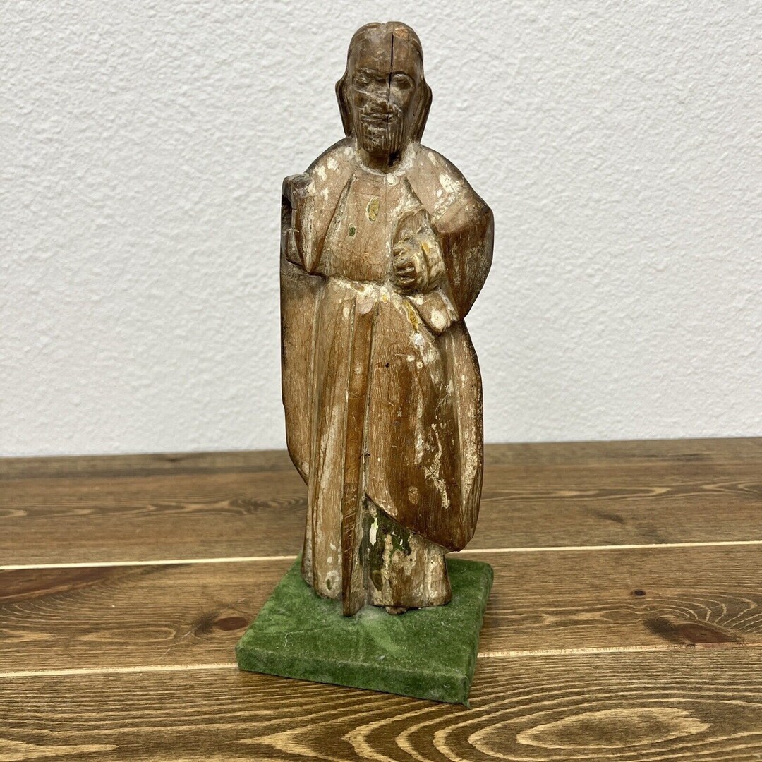 Antique Hand Carved Wood Santos Figure National Museum of the ...
