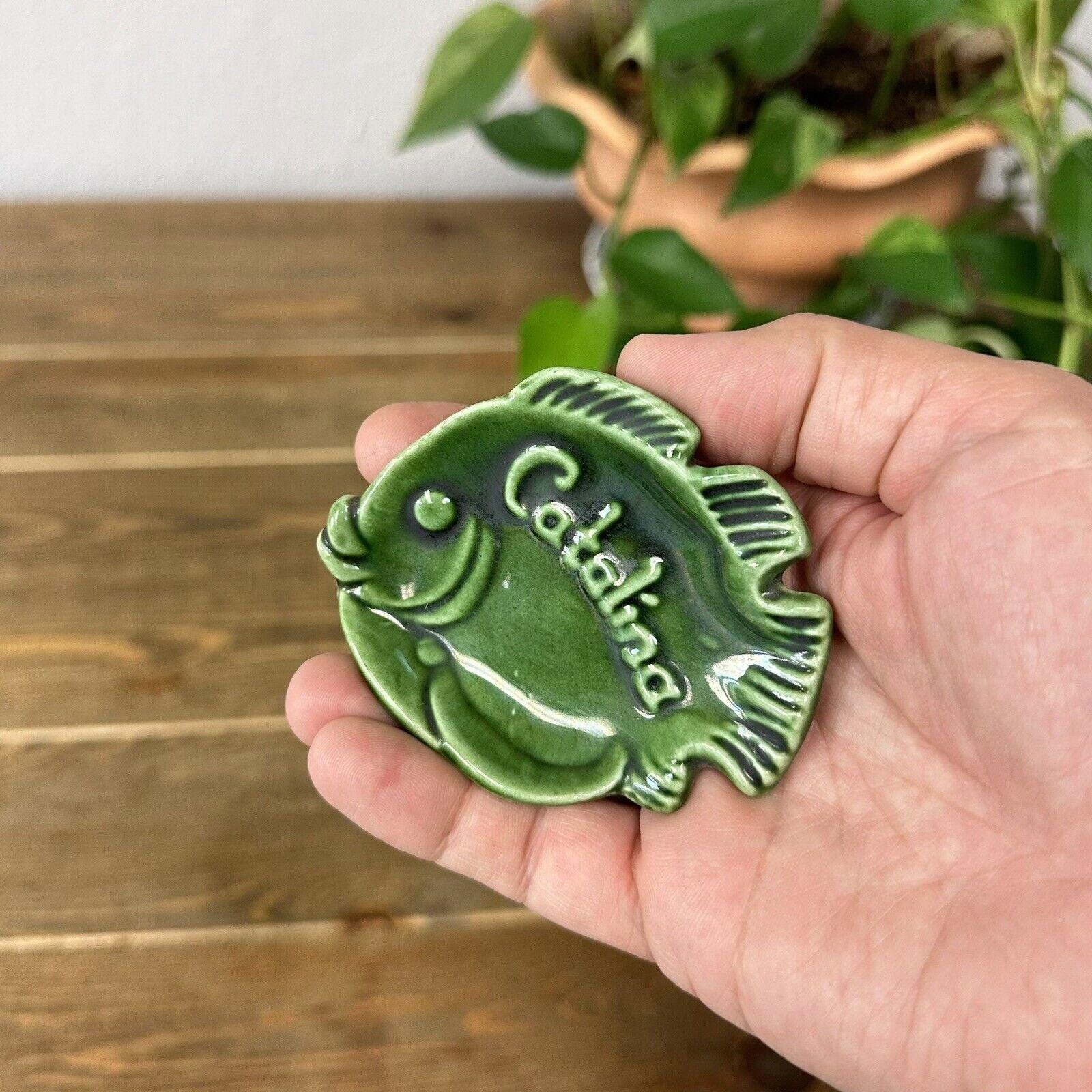 Rare Vintage Catalina Island Cemar Pottery Green Fish Ashtray 1940's - Etsy