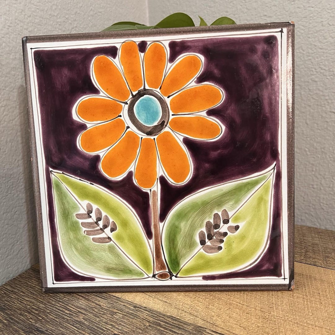 Vtg DESIMONE CANNARA Italian Art Pottery Tile Hand-painted ITALY - Etsy