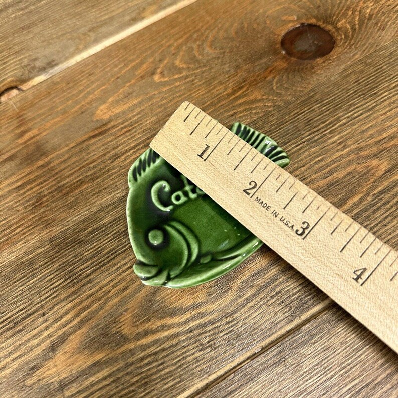 Rare Vintage Catalina Island Cemar Pottery Green Fish Ashtray 1940's - Etsy